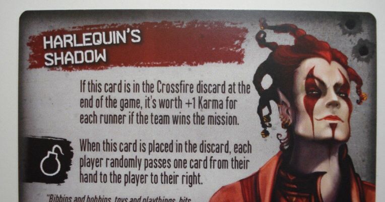 Shadowrun: Crossfire – Harlequin's Shadow Promo Card | Board Game ...