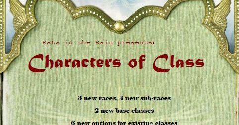 Characters of Class | RPG Item | RPGGeek