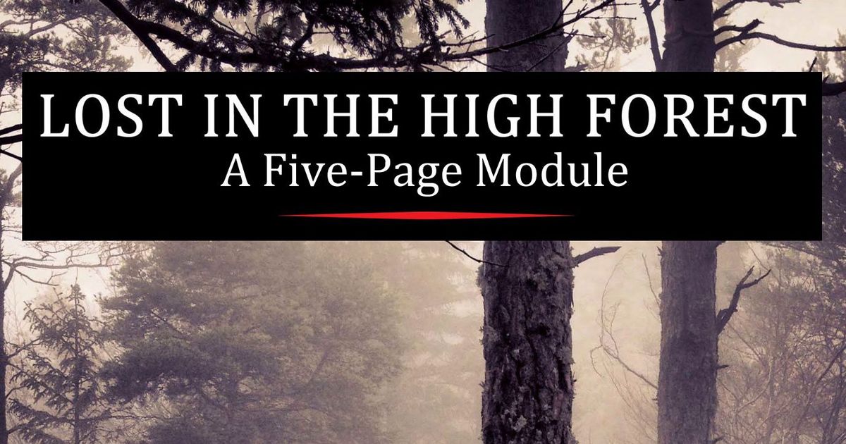 Lost in the High Forest | RPG Item | RPGGeek