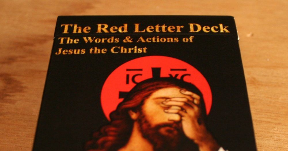 A Game for Good Christians: The Red Letter Deck – The Words and Actions ...