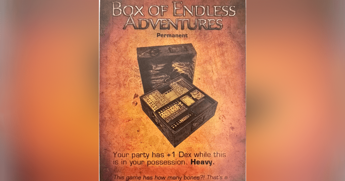 Too Many Bones: Box of Endless Adventures Promo Card | Board Game ...