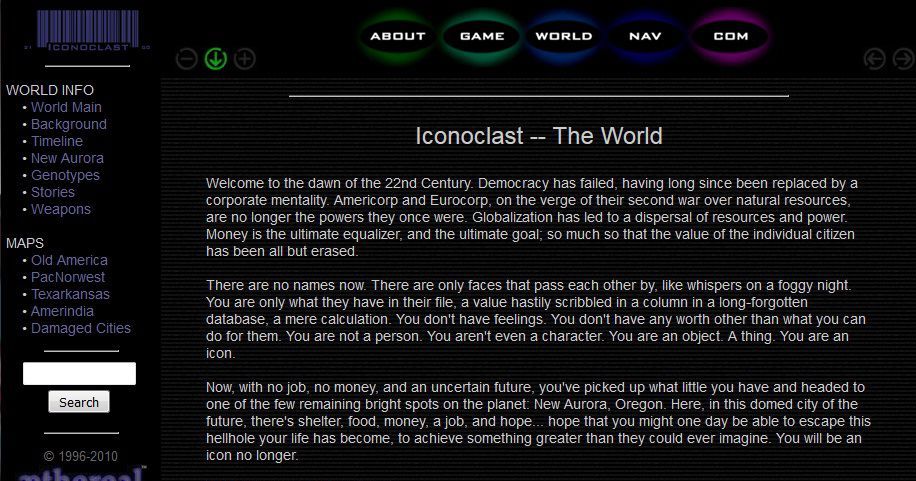 Iconoclast: The World | RPG Item | RPGGeek