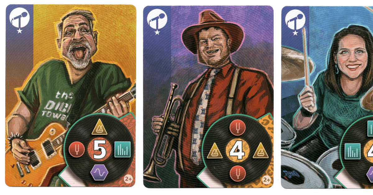 Draft & Write Records: Dice Tower Band Member Promo Cards | Board Game ...