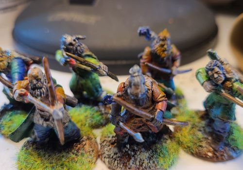 Frostgrave Barbarians (kitbash) and Oathmark Goblins | WarKriimes | RPGGeek