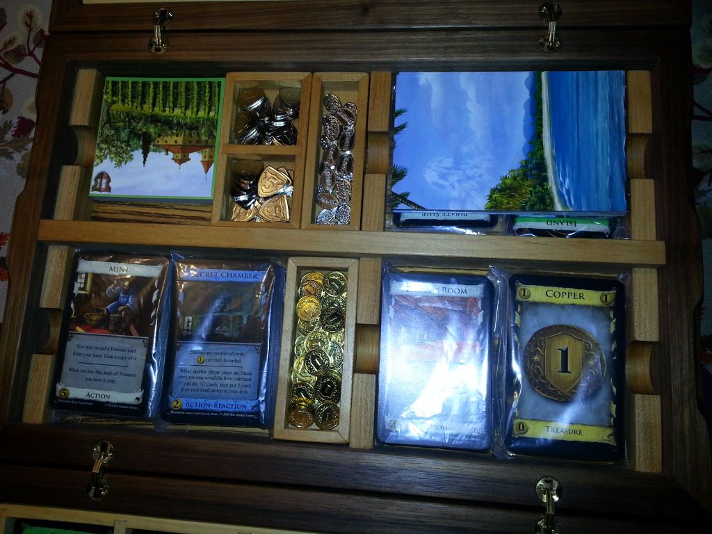 Custom Hardwood Playmat and Travel Box for Dominion | Dominion