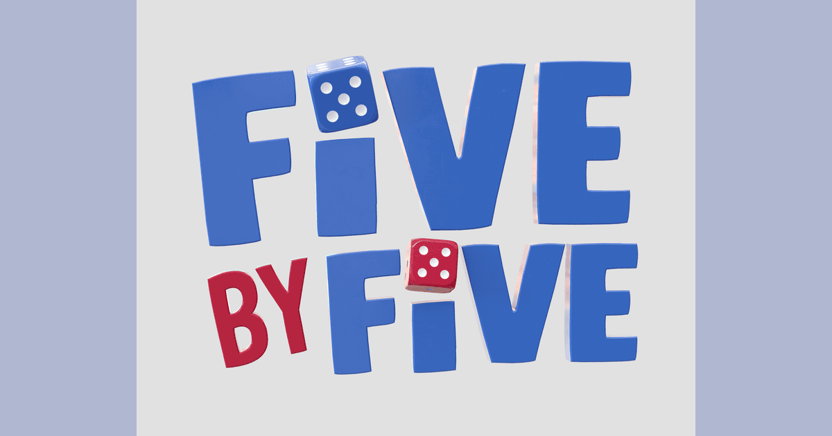 the five by five kickstarter has 9 days to go! | Five by Five