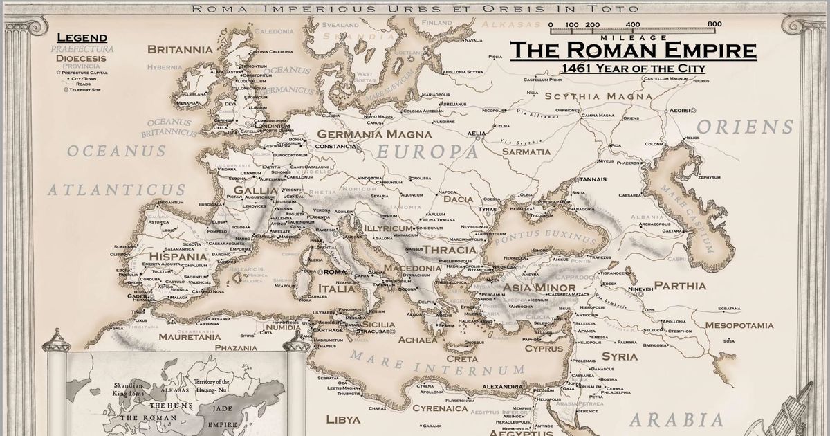 Map of the Roman Empire | RPG Item | RPGGeek