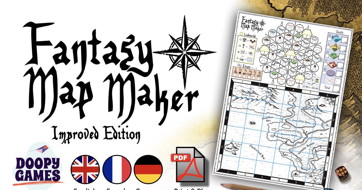 Fantasy Map Maker | Board Game | BoardGameGeek