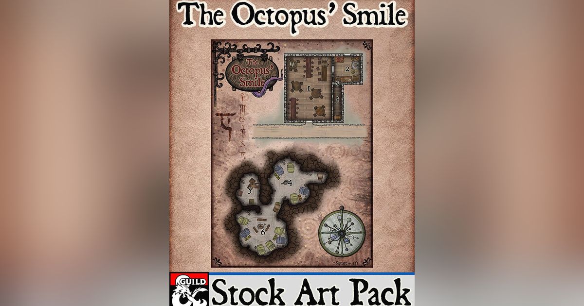 The Octopus' Smile Stock Battlemap | RPG Item | RPGGeek