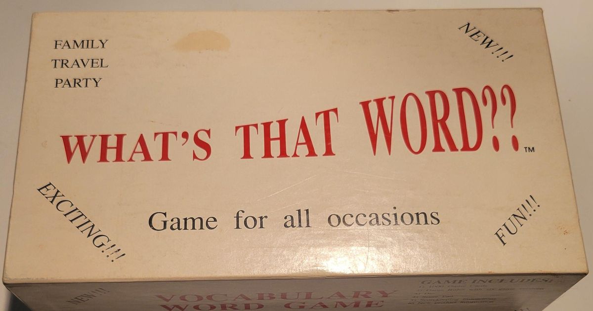 What's That Word?? | Board Game | BoardGameGeek
