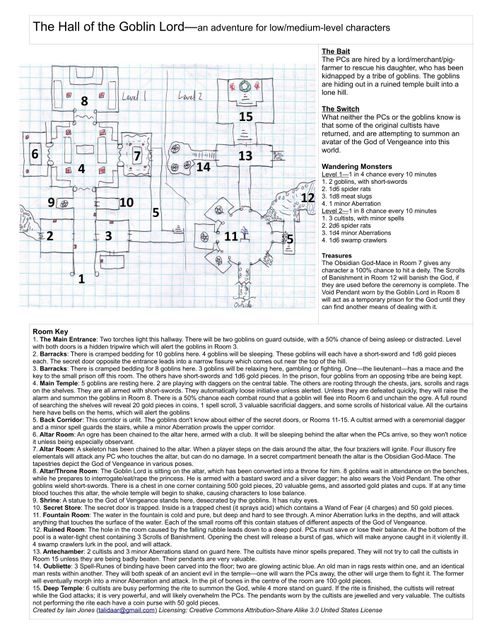 The Hall of the Goblin Lord | RPG Item | RPGGeek