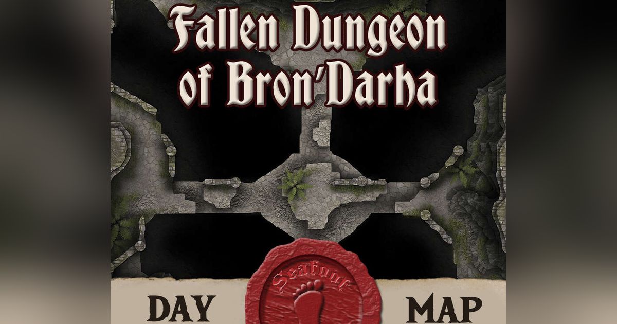 Fallen Dungeon of Bron'Darha - Day Map | RPG Item | RPGGeek