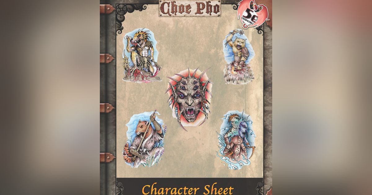 Choe Pho: Character Sheet | RPG Item | RPGGeek