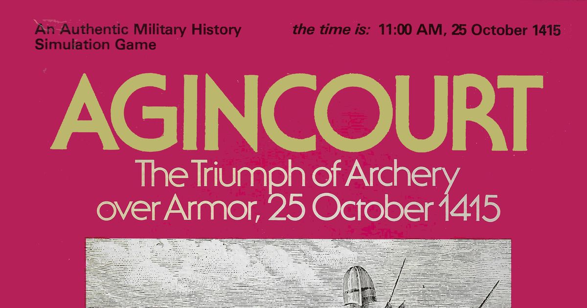 Agincourt: The Triumph of Archery over Armor, 1415 | Board Game ...