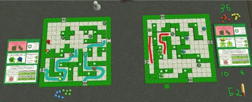 simple hedge maze layout