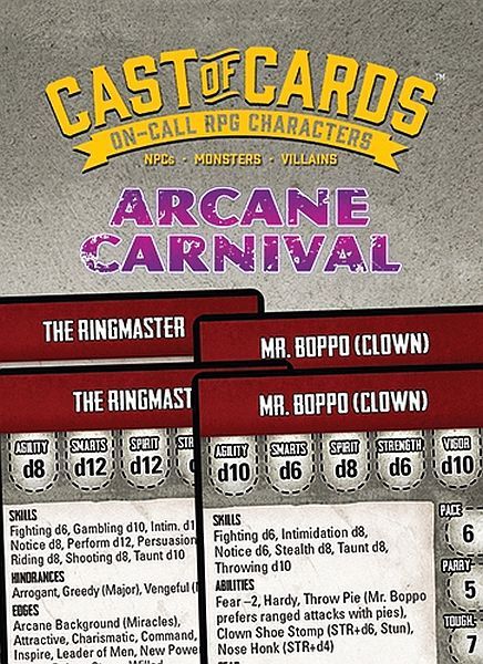Cast of Cards: Arcane Carnival | RPG Item | BoardGameGeek