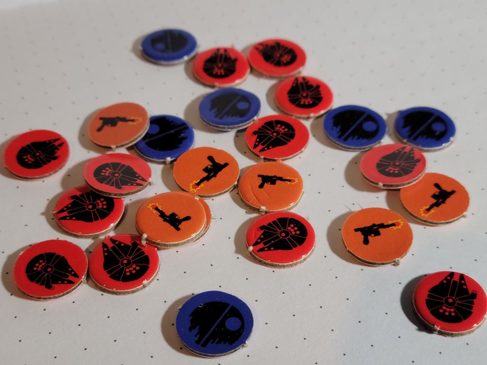 I made some custom tokens! | Star Wars: The Deckbuilding Game