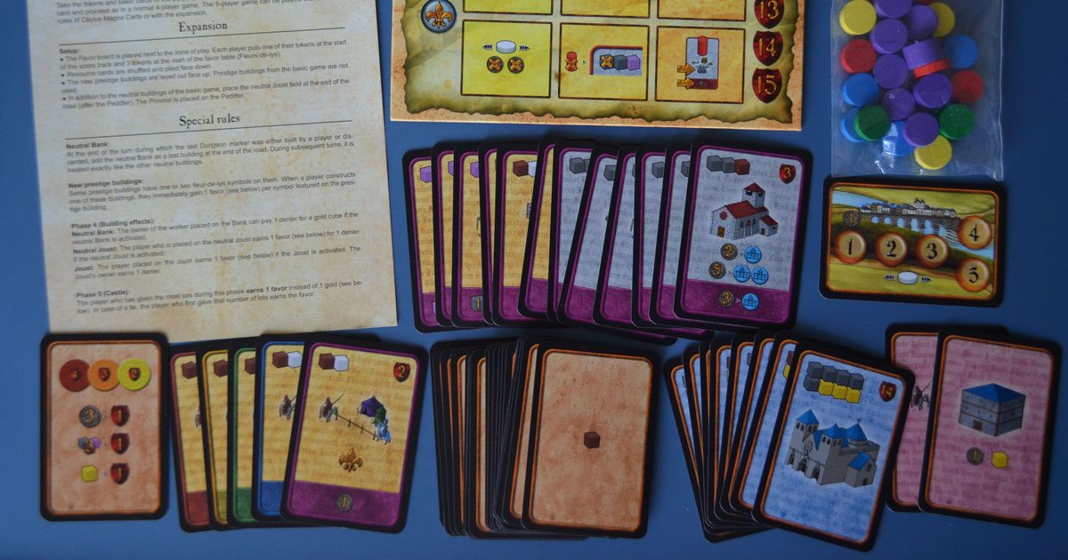 Caylus Magna Carta: The Favors | Board Game | BoardGameGeek
