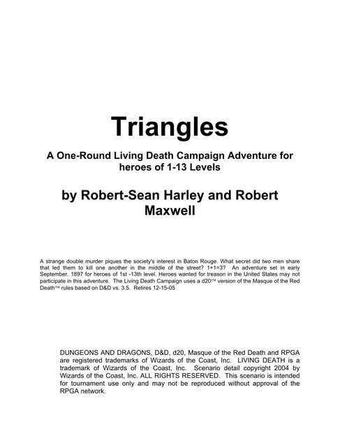 Triangles | RPG Item | RPGGeek