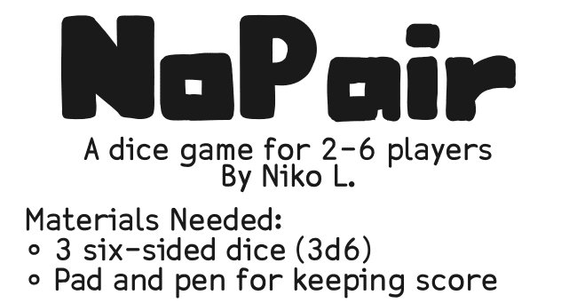 No Pair | Board Game | BoardGameGeek
