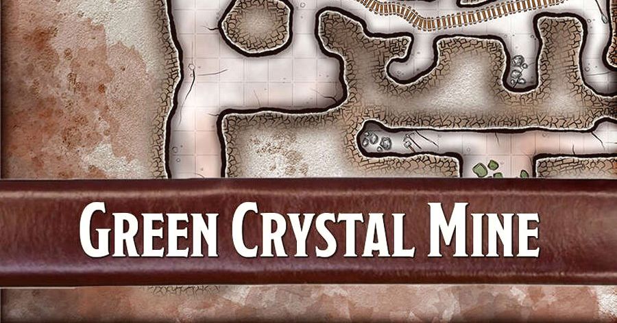 Green Crystal Mine Stock Battlemap | RPG Item | RPGGeek