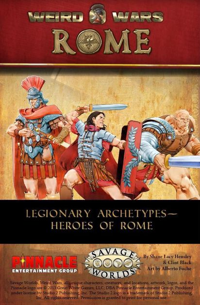 Legionary Archetypes: Heroes of Rome | RPG Item | RPGGeek