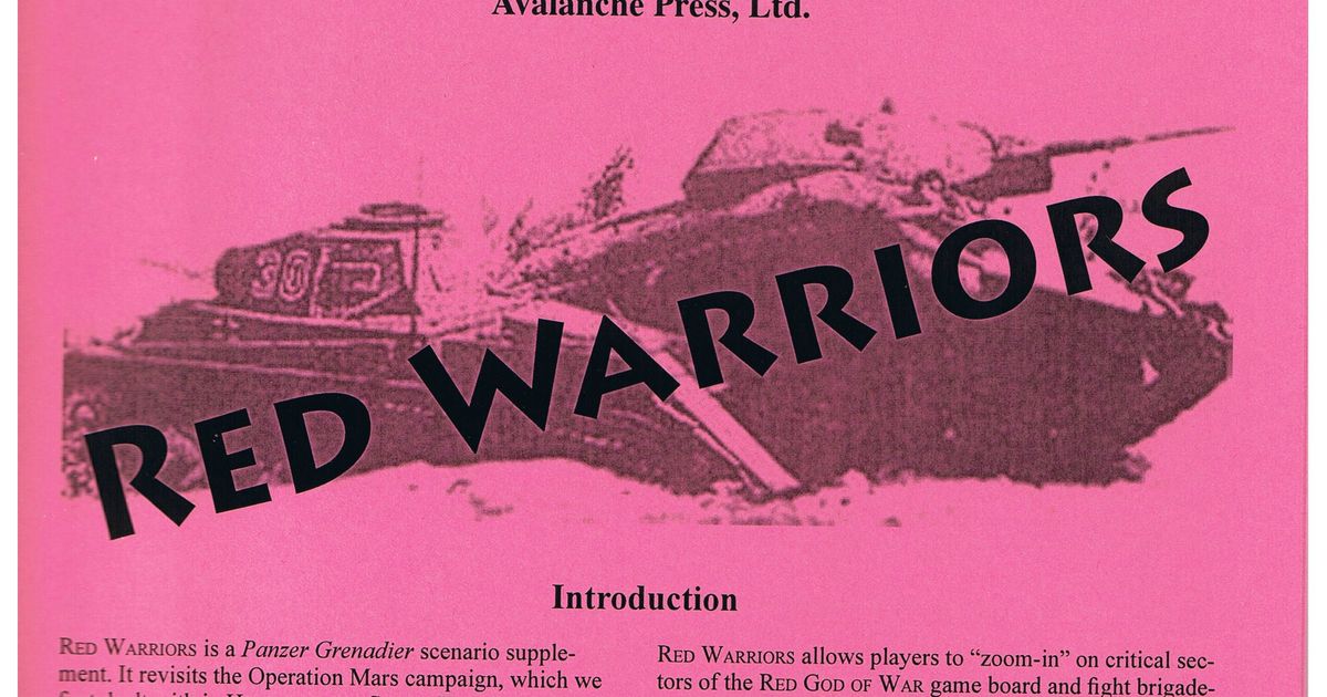 Red Warriors | Board Game | BoardGameGeek