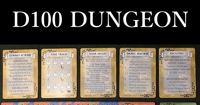 D100 Dungeon: Spell Cards | Board Game Accessory | BoardGameGeek