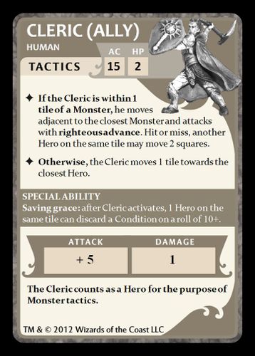 Ally cards for WoA Heroes | Dungeons & Dragons: Wrath of Ashardalon ...