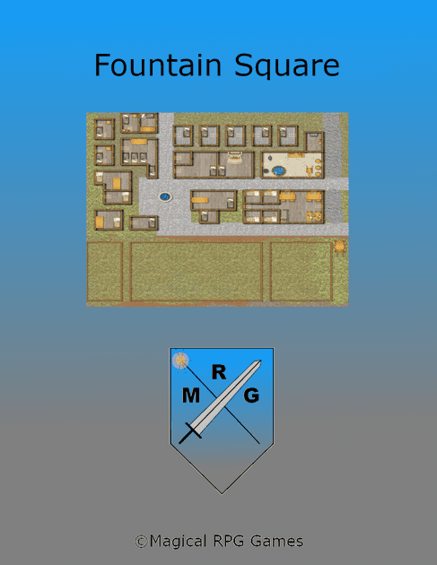 Battlemap Fountain Square | RPG Item | RPGGeek