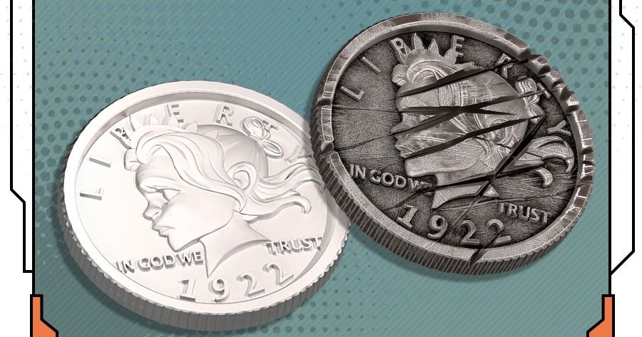 DC Super Heroes United: Metal Two-Face Coin | Board Game Accessory ...