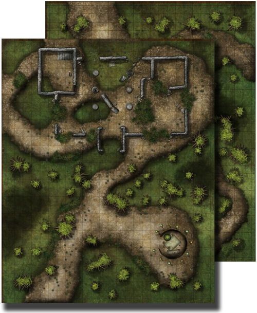 GameMastery Flip-Mat: Swamp | RPG Item | BoardGameGeek