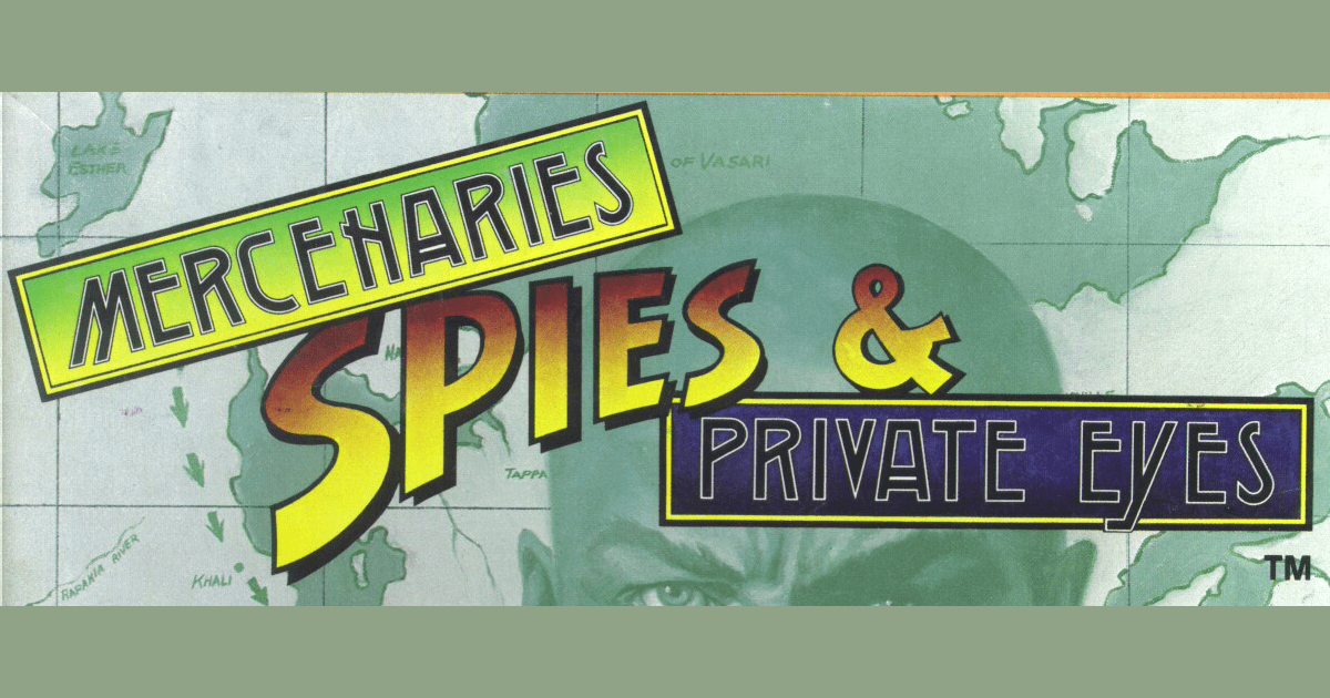 MSPE Character Folder | Mercenaries, Spies & Private Eyes