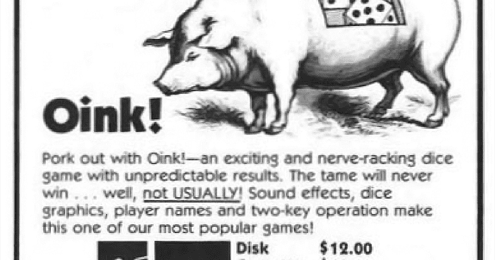 Oink! (1980) | Video Game | BoardGameGeek