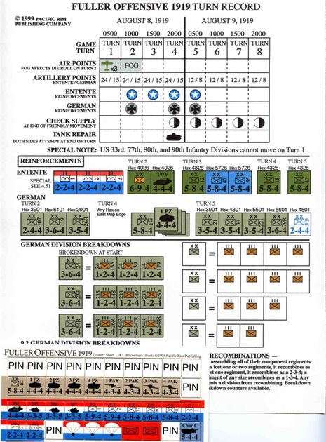 Fuller Offensive 1919 | Board Game | BoardGameGeek