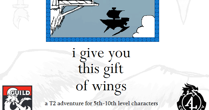 SJ-DC-PHP-TY-VAL-01: I Give You this Gift of Wings | RPG Item | RPGGeek