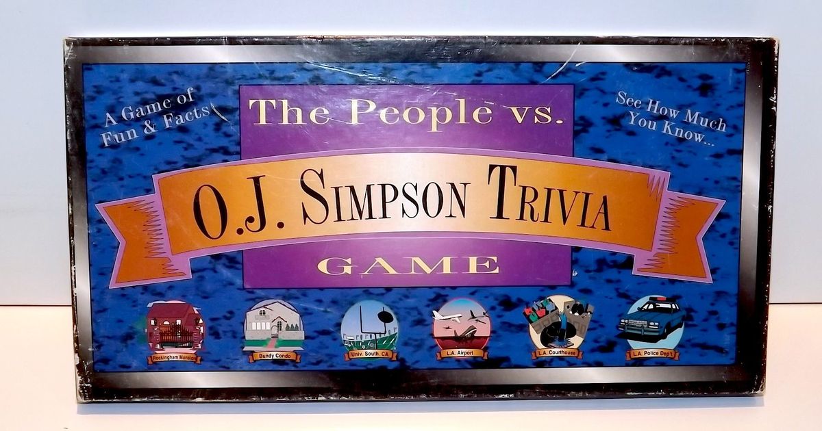 The People vs. O.J. Simpson Trivia Game | Board Game | BoardGameGeek