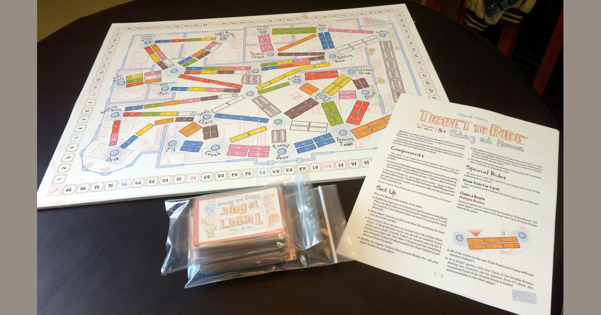 Ticket to Ride, Stay at Home edition | Dee in Miniature