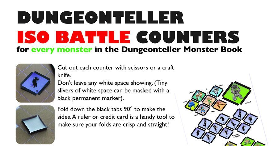 Dungeonteller Iso Battle Counters | RPG Item | RPGGeek
