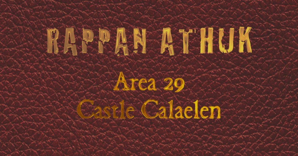 Rappan Athuk Area 29: Castle Calaelen | RPG Item | RPGGeek
