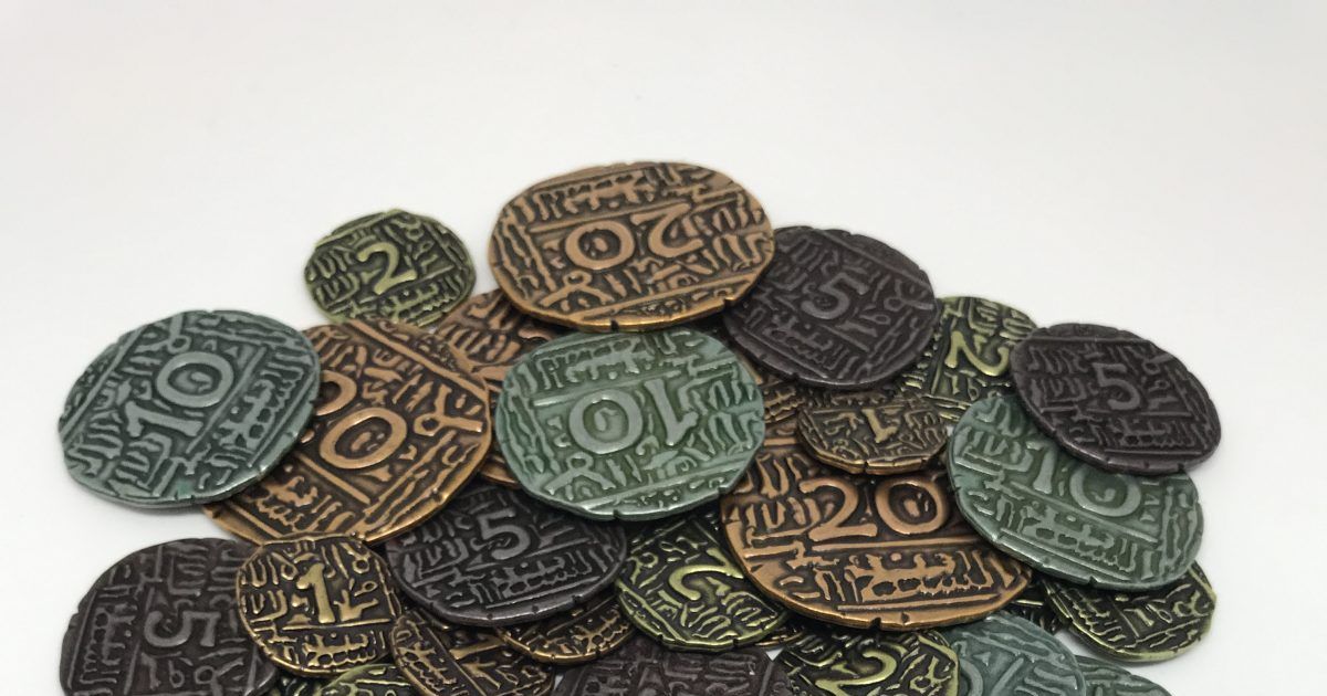 Agra: Metal Coins | Board Game Accessory | BoardGameGeek