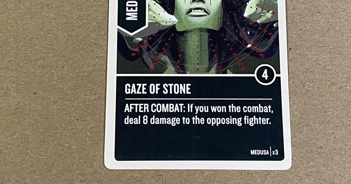 Unmatched: Medusa Foil Card | Board Game Accessory | BoardGameGeek