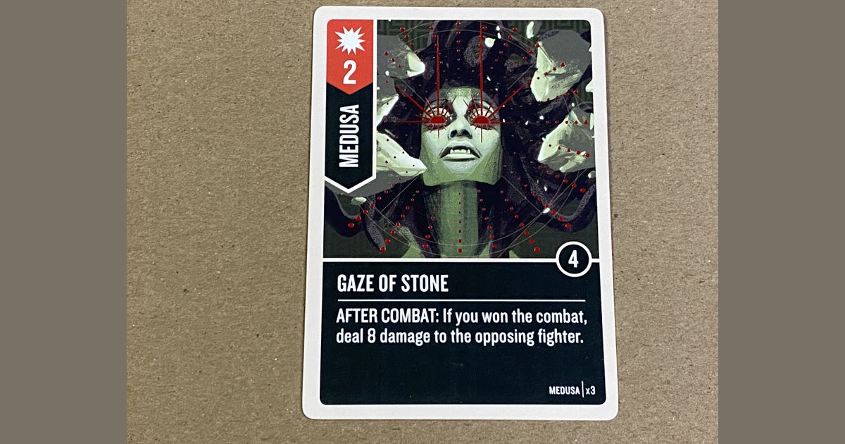 Unmatched: Medusa Foil Card | Board Game Accessory | BoardGameGeek