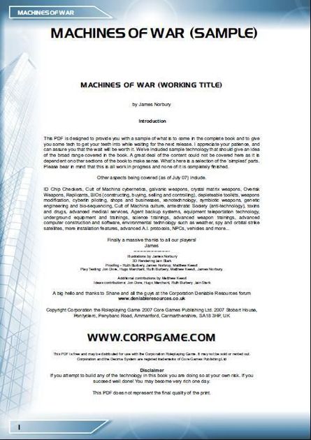 Tech Teaser | RPG Item | RPGGeek