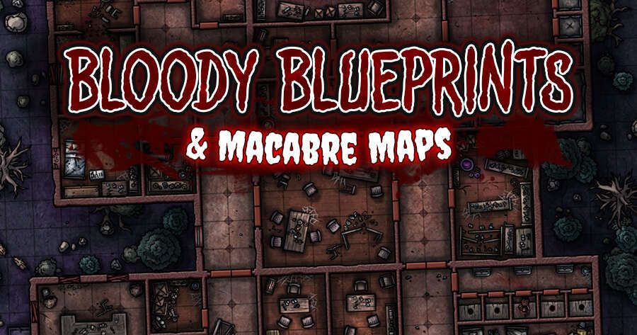 Bloody Blueprints & Macabre Maps: Hospital of Horrors | RPG Item | RPGGeek