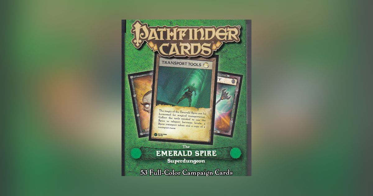 Pathfinder Campaign Cards: The Emerald Spire Superdungeon | RPG Item ...