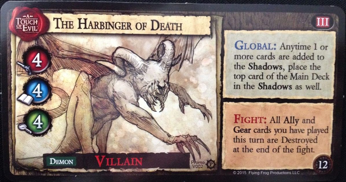A Touch of Evil: Dark Gothic – The Harbinger of Death | Board Game ...