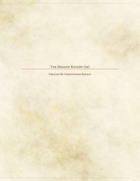 The Dragon Knight | RPG Item | RPGGeek