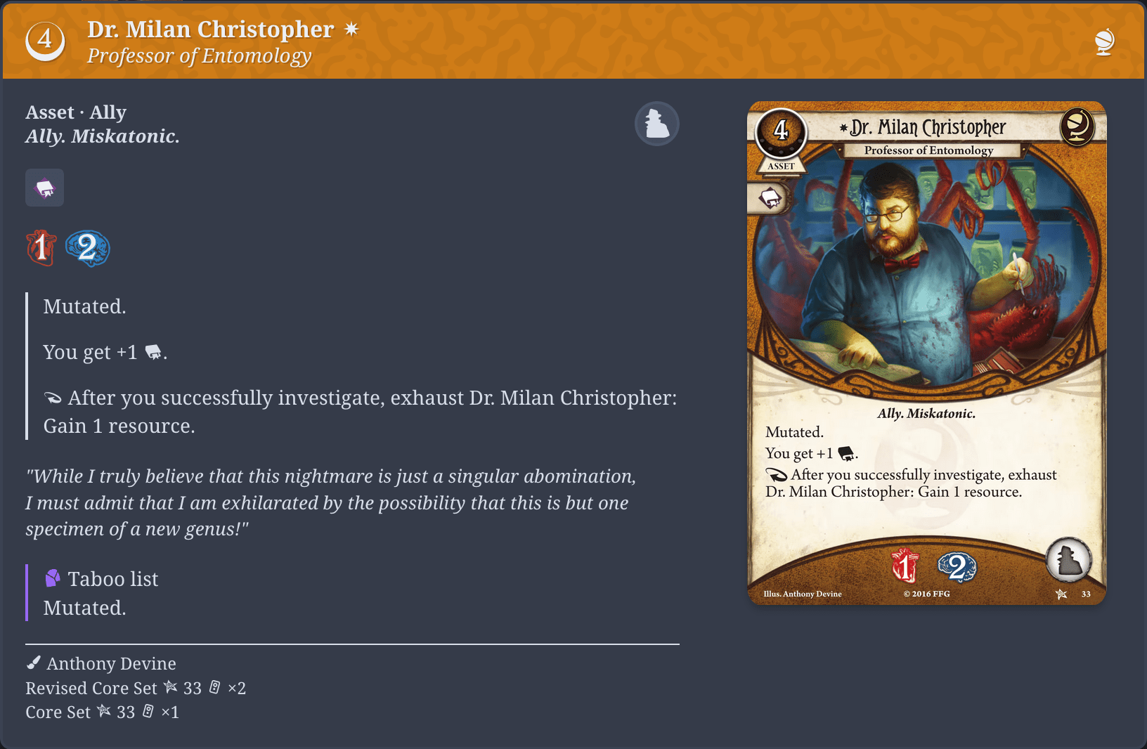 arkham.build: a web deck builder | Arkham Horror: The Card Game