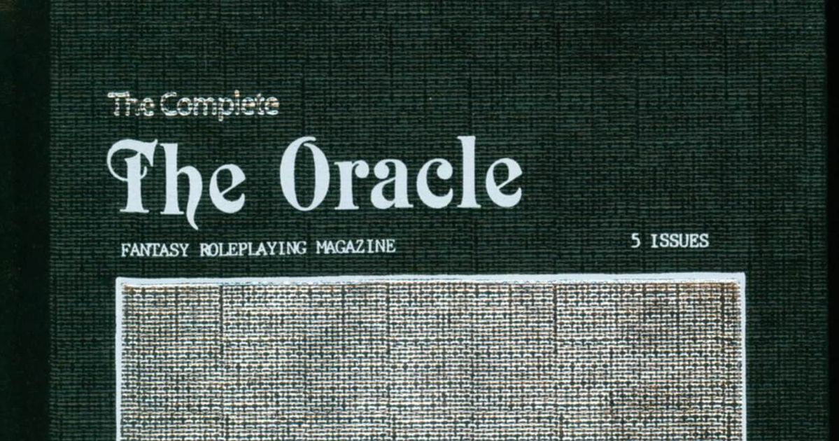 The Complete The Oracle | Issue | BoardGameGeek